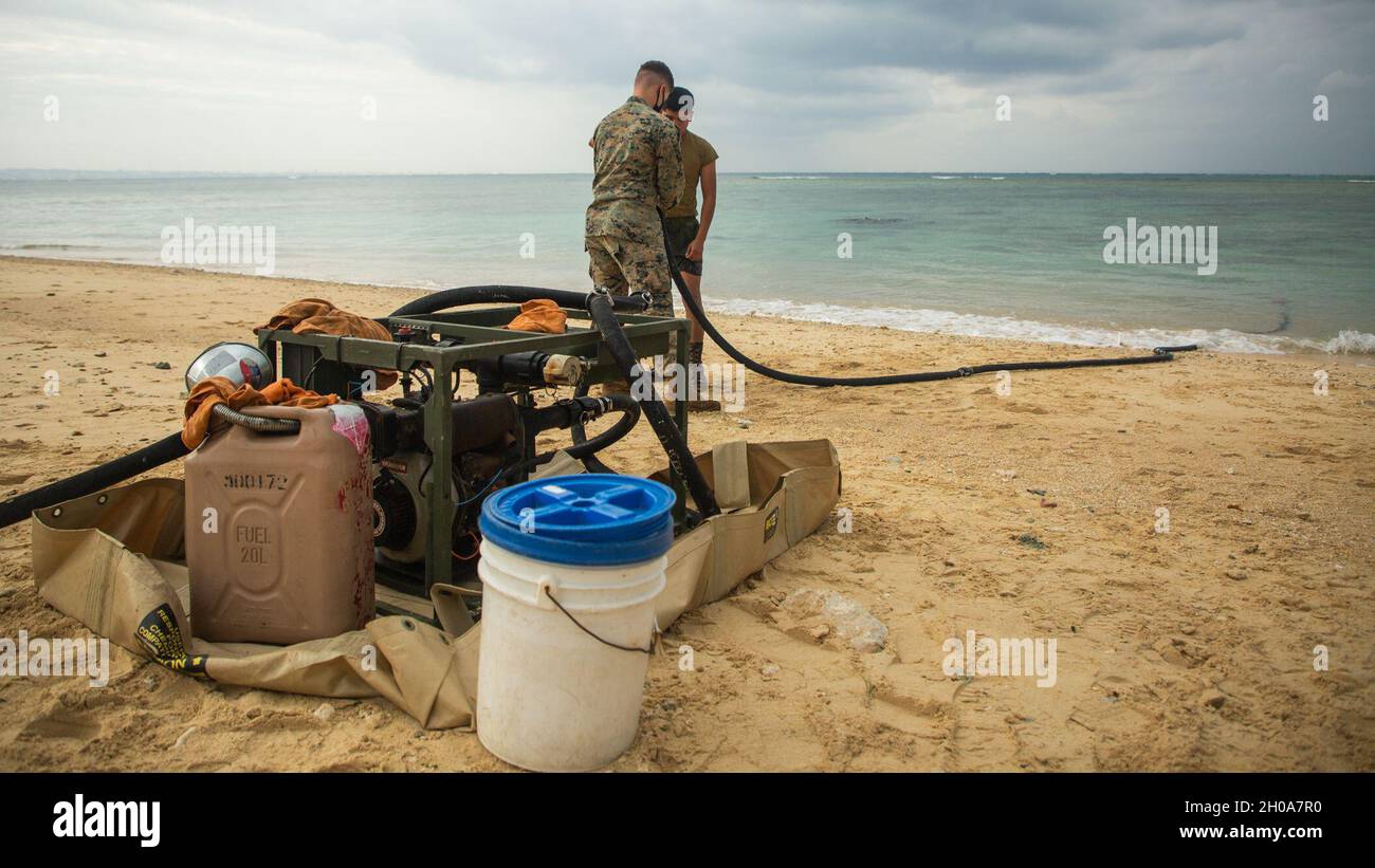 U.S. Marine Corps Lance Cpl. Ryan Wood, left, and Lance Cpl. Samuel ...