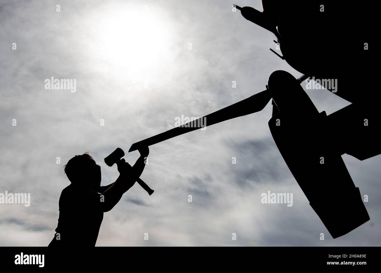 U.S. Air Force Senior Airman Travis Beal, an aircraft structural ...