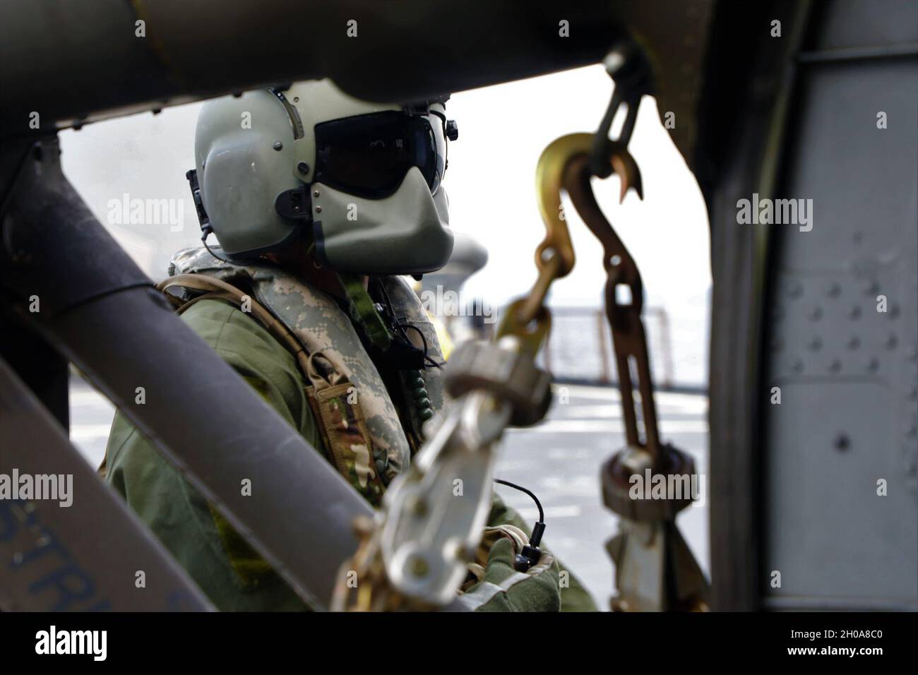 Sgt. Christopher Garber, U.S. Army Aviation Battalion-Japan UH-60 ...