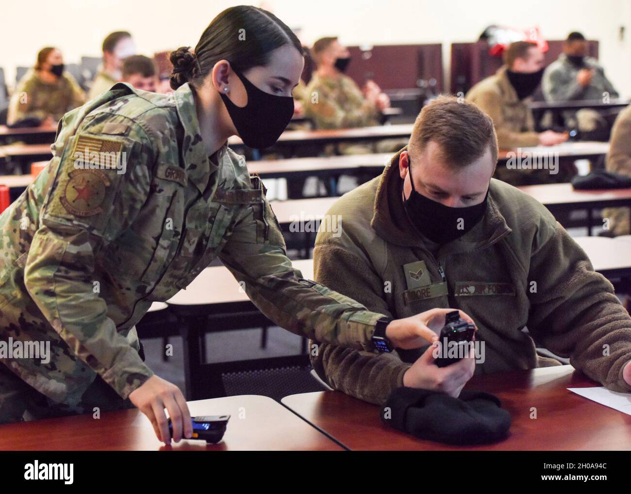 U.S. Air Force Airman 1st Class Kelly Griffith, a 673d Security Forces ...