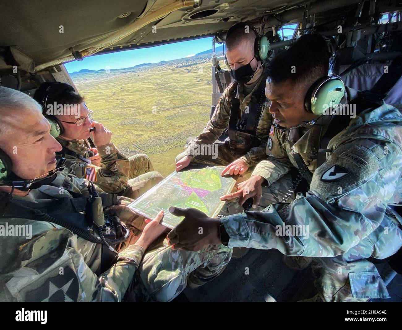 Pōhakuloa Training Area garrison commander Lt. Col. Loreto Borce briefs ...