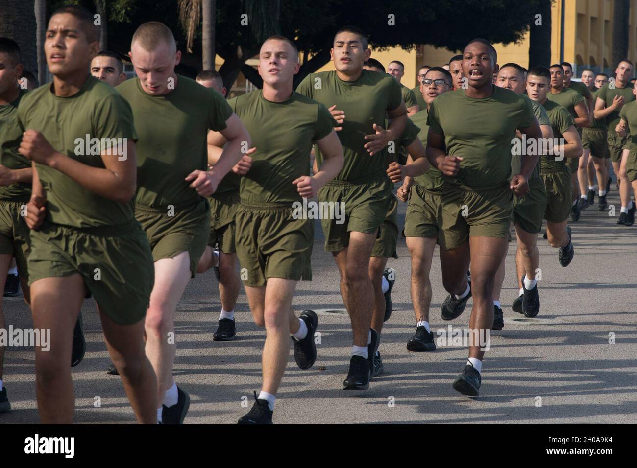 Pfc. Ronnie Reed with Charlie Company, 1st Recruit Training Battalion ...