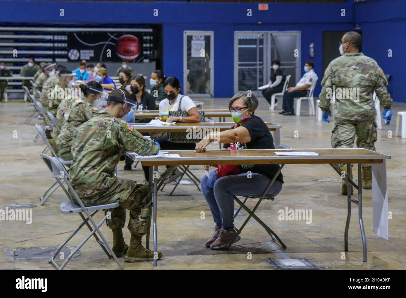 The Puerto Rico National Guard started operations at the Bayamón ...