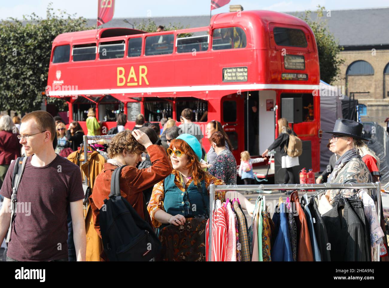 The colourful and fun Vintage Classic Car Boot sale at Granary Square ...