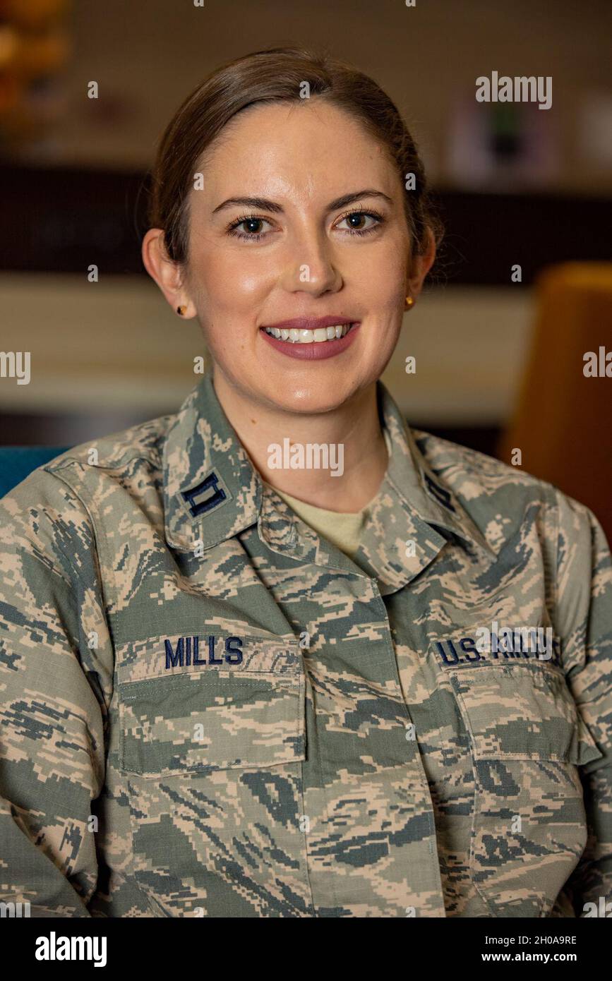 U.S. Air Force Capt. Ashley Mills, a physician assigned to the 60th ...