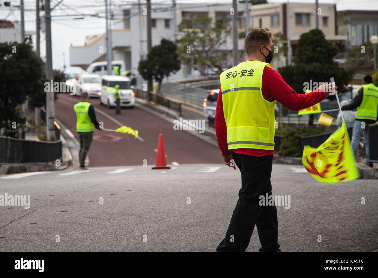 U.S. Marine Corps Lance Cpl. Carson Cleasby, foreground, a heavy ...