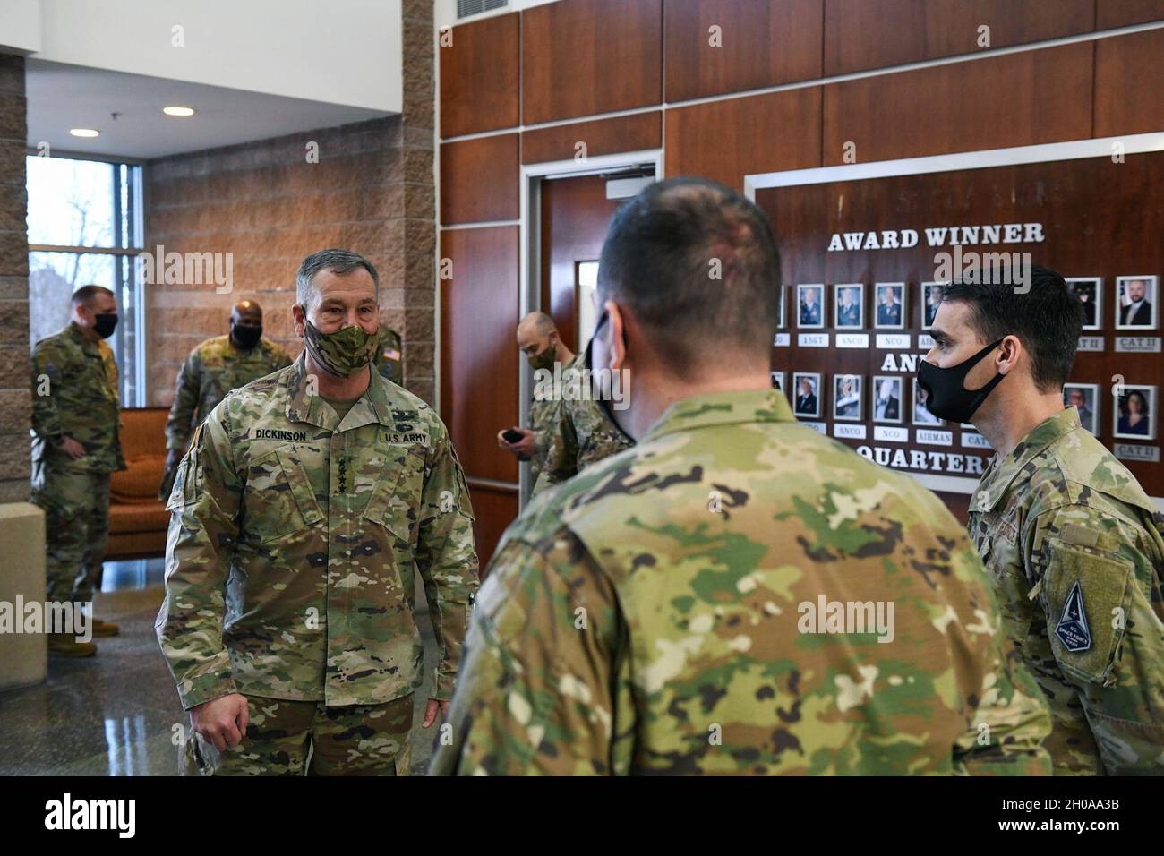 Chaplain (Maj.) Justin Combs, right, introduces Tech. Sgt. Matthew ...