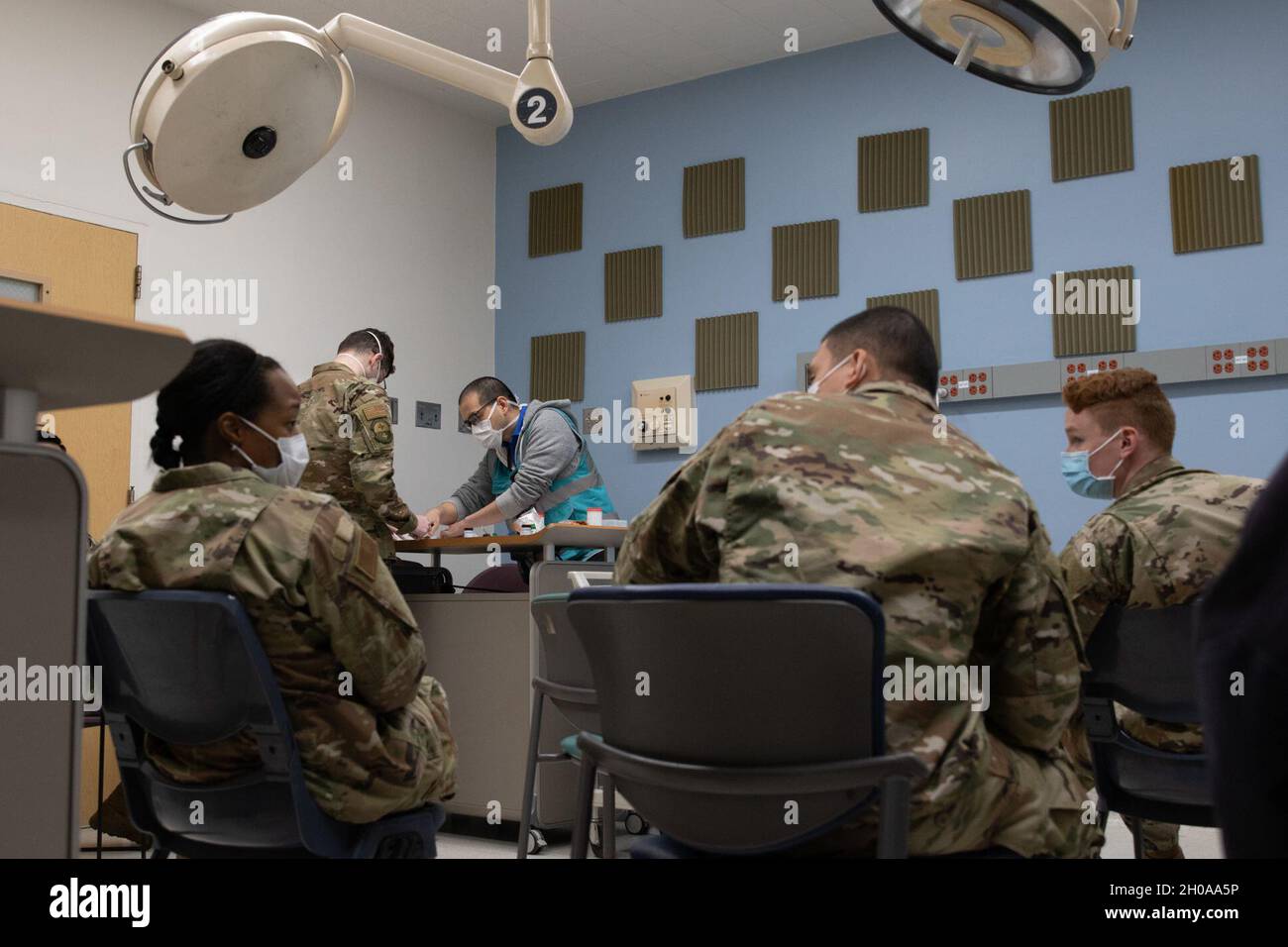 U.S. Air Force medical personnel assigned to 60th Medical Group stationed at Travis Air Force ...