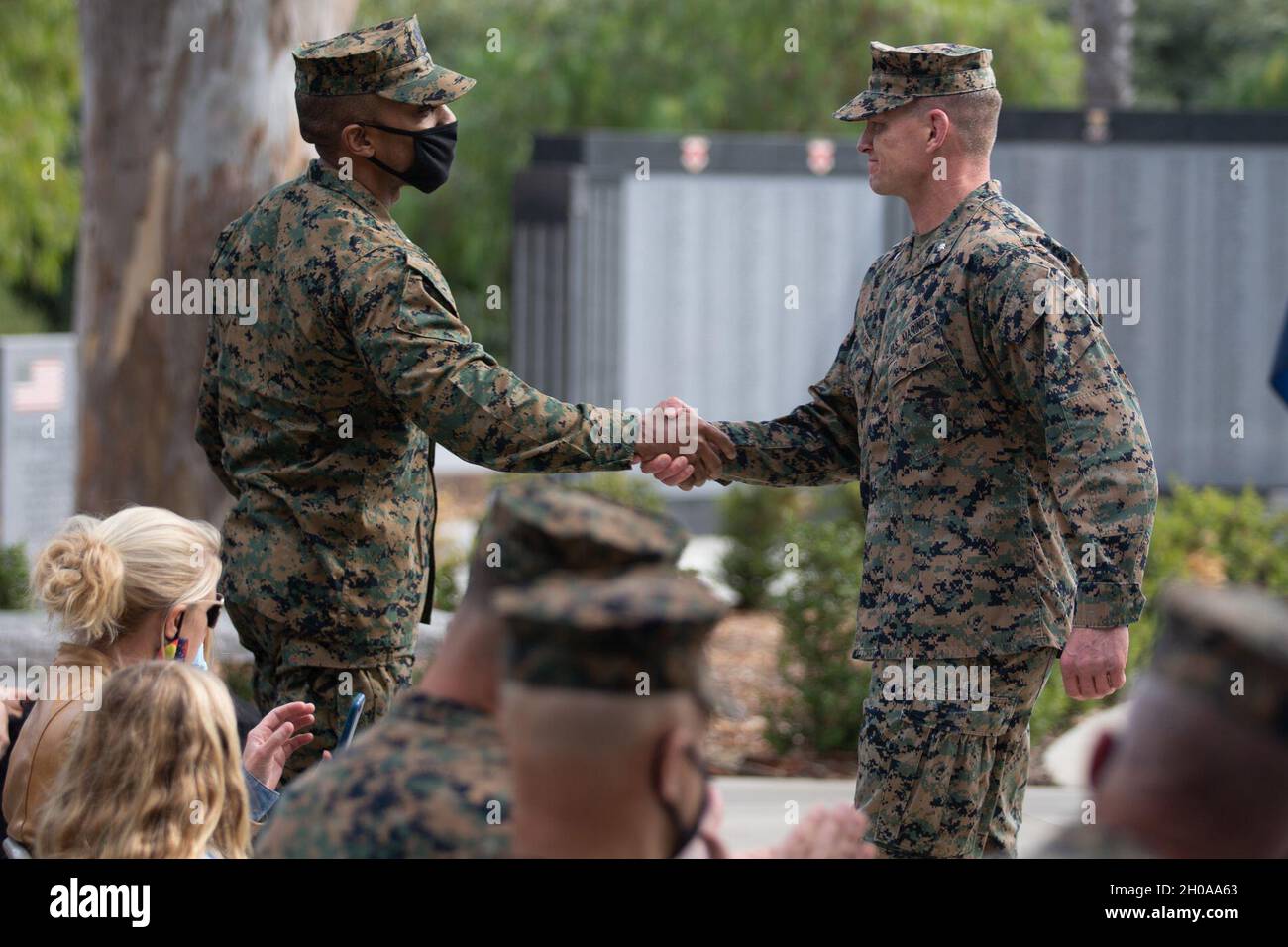 U.S. Marine Corps Lt. Col. Robert Jones, the incoming commanding ...
