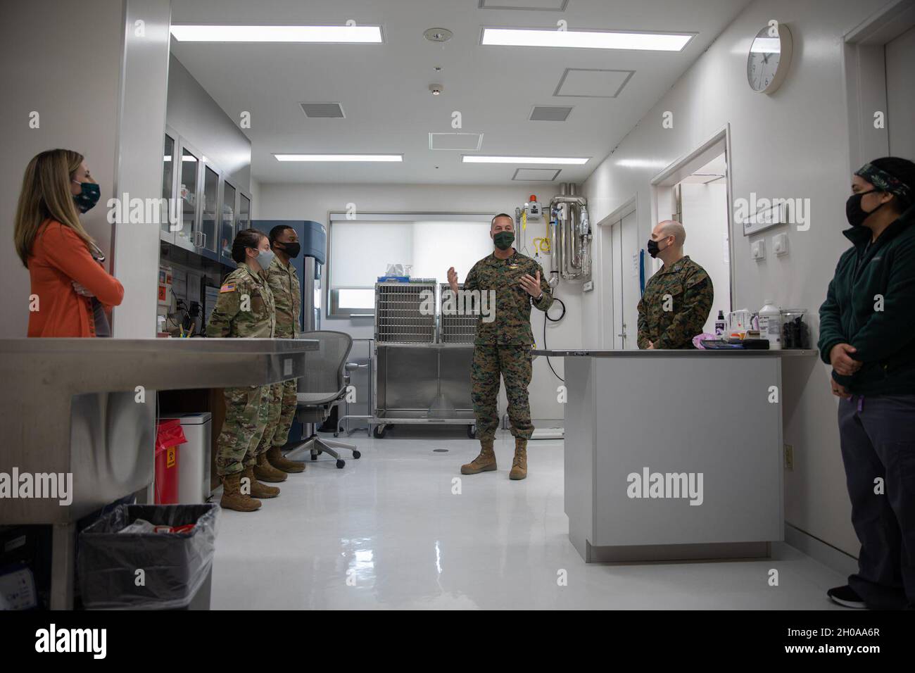 U.S. Marine Corps Col. Lance Lewis, commanding officer of Marine Corps ...