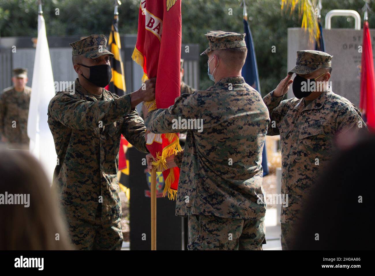 U.S. Marine Corps Lt. Col. Robert Jones, the incoming commanding ...