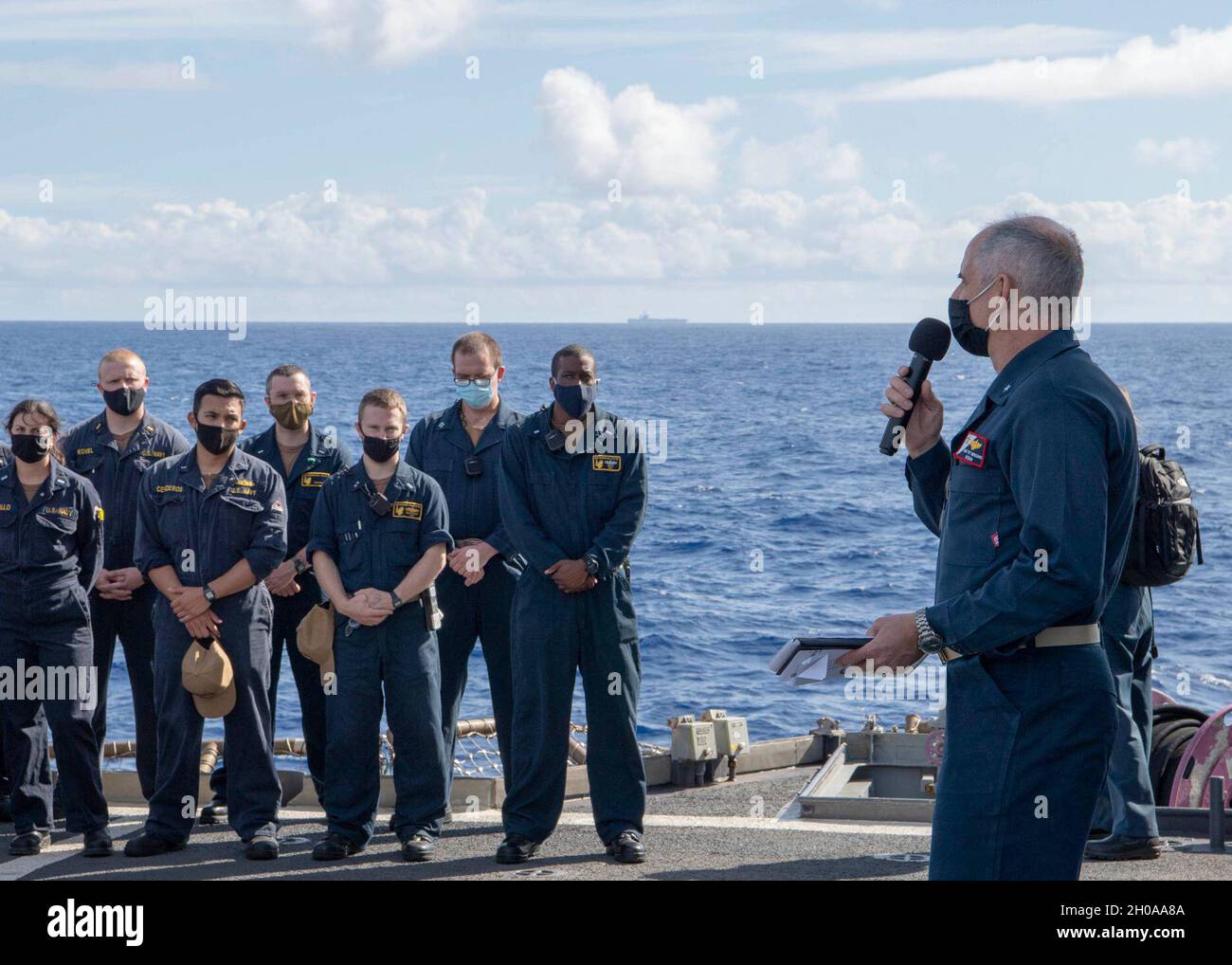 PACIFIC OCEAN (Jan. 7, 2021) U.S. Navy Rear Adm. Doug Verissimo ...