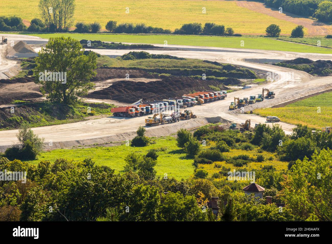 Construction lorries hi-res stock photography and images - Alamy