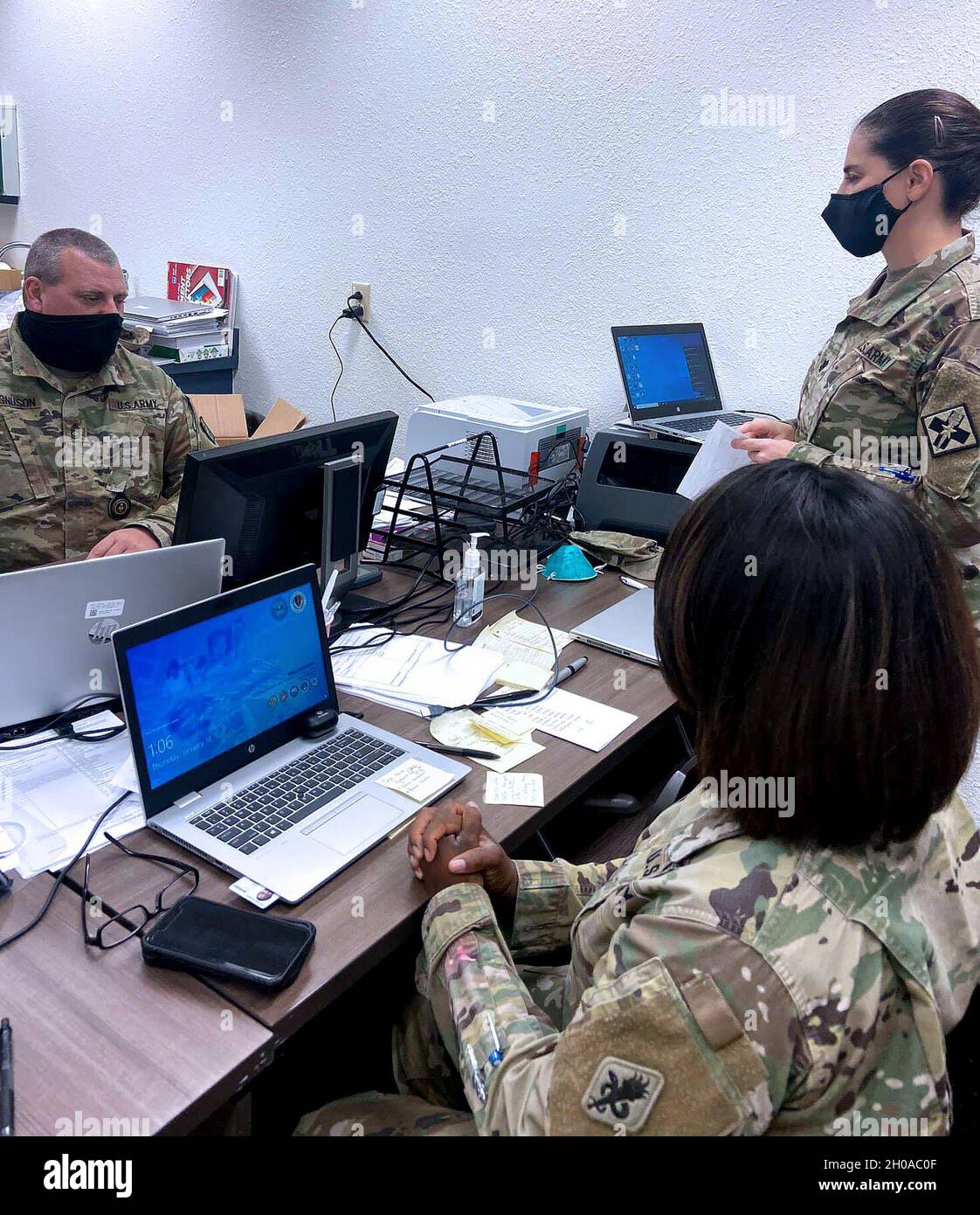 Dr. (LTC) Nadia Pearson speaks with Force Health Protection Cell ...