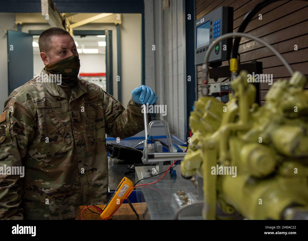 Staff Sgt. Steven Hall, 4th Component Maintenance Squadron centralized ...