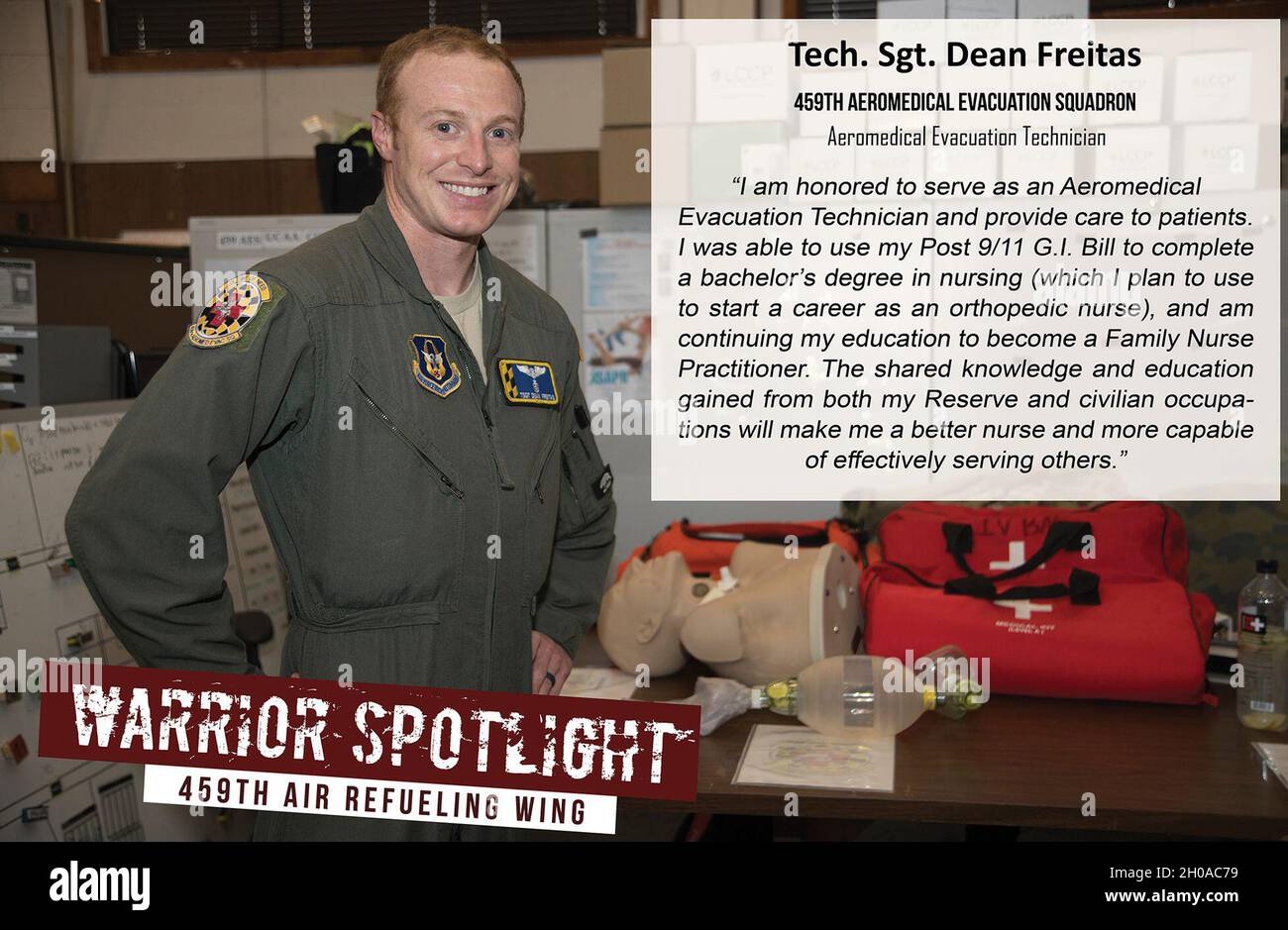 February Warrior Spotlight Stock Photo - Alamy