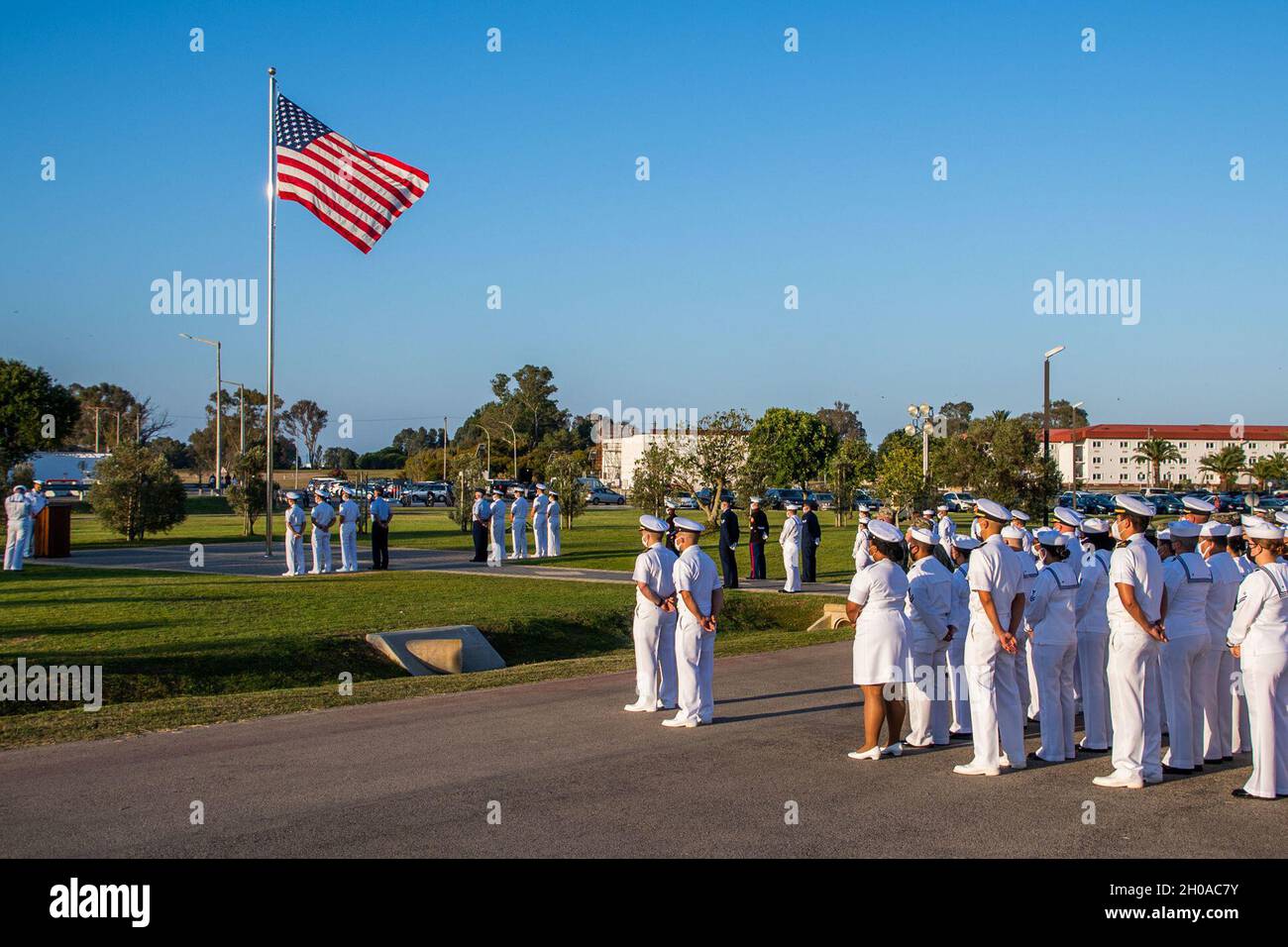 NAVAL STATION ROTA, Spain (July 1, 2021) Service members assigned to ...