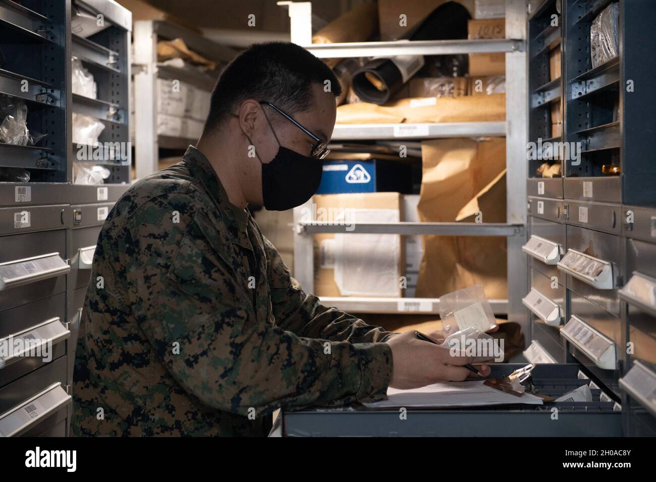 210107-N-FO865-5006 INDIAN OCEAN (Jan. 7, 2020) – U.S. Marine Corps Cpl ...