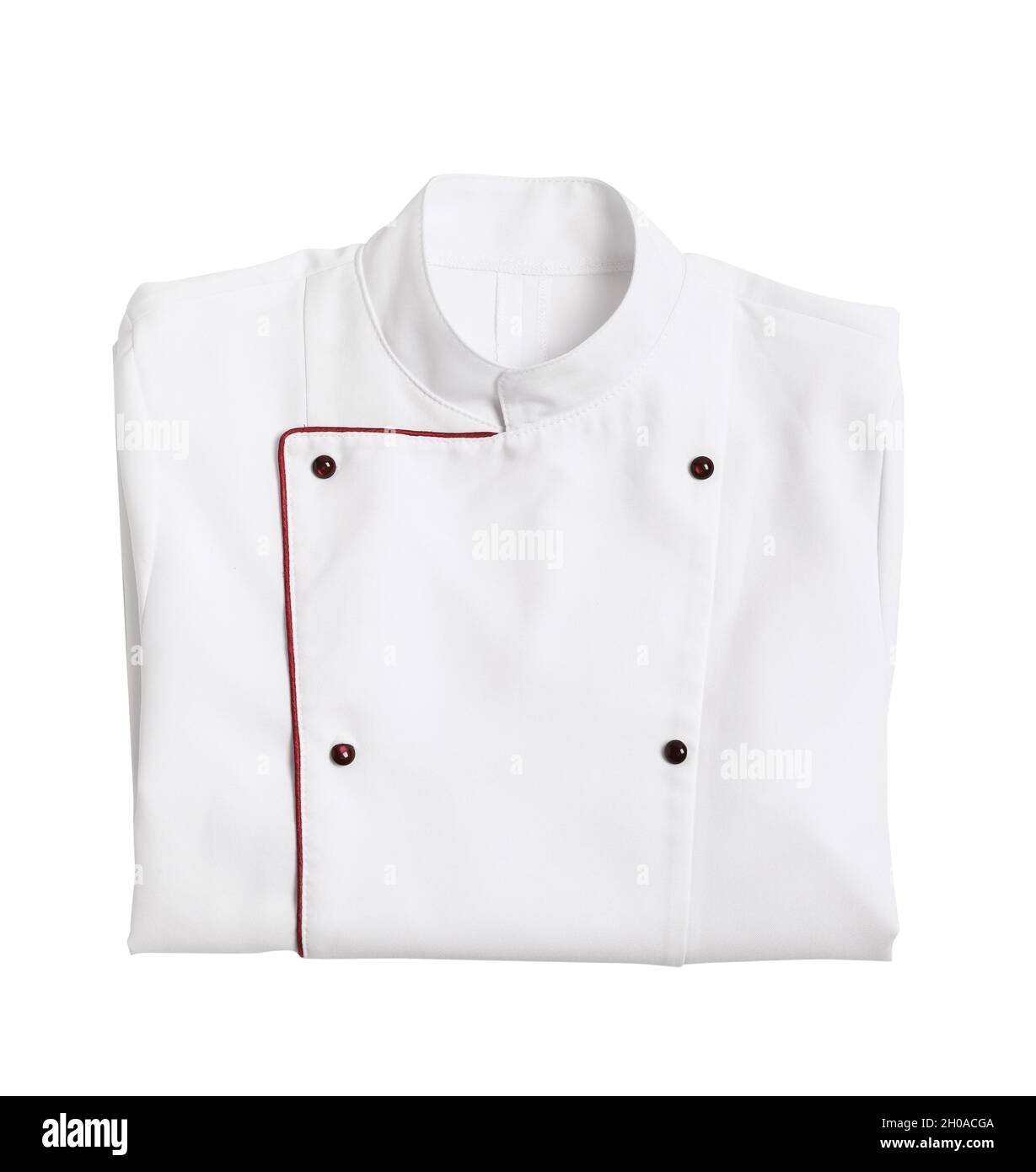 Clean chef's jacket on white background. Part of uniform Stock Photo ...