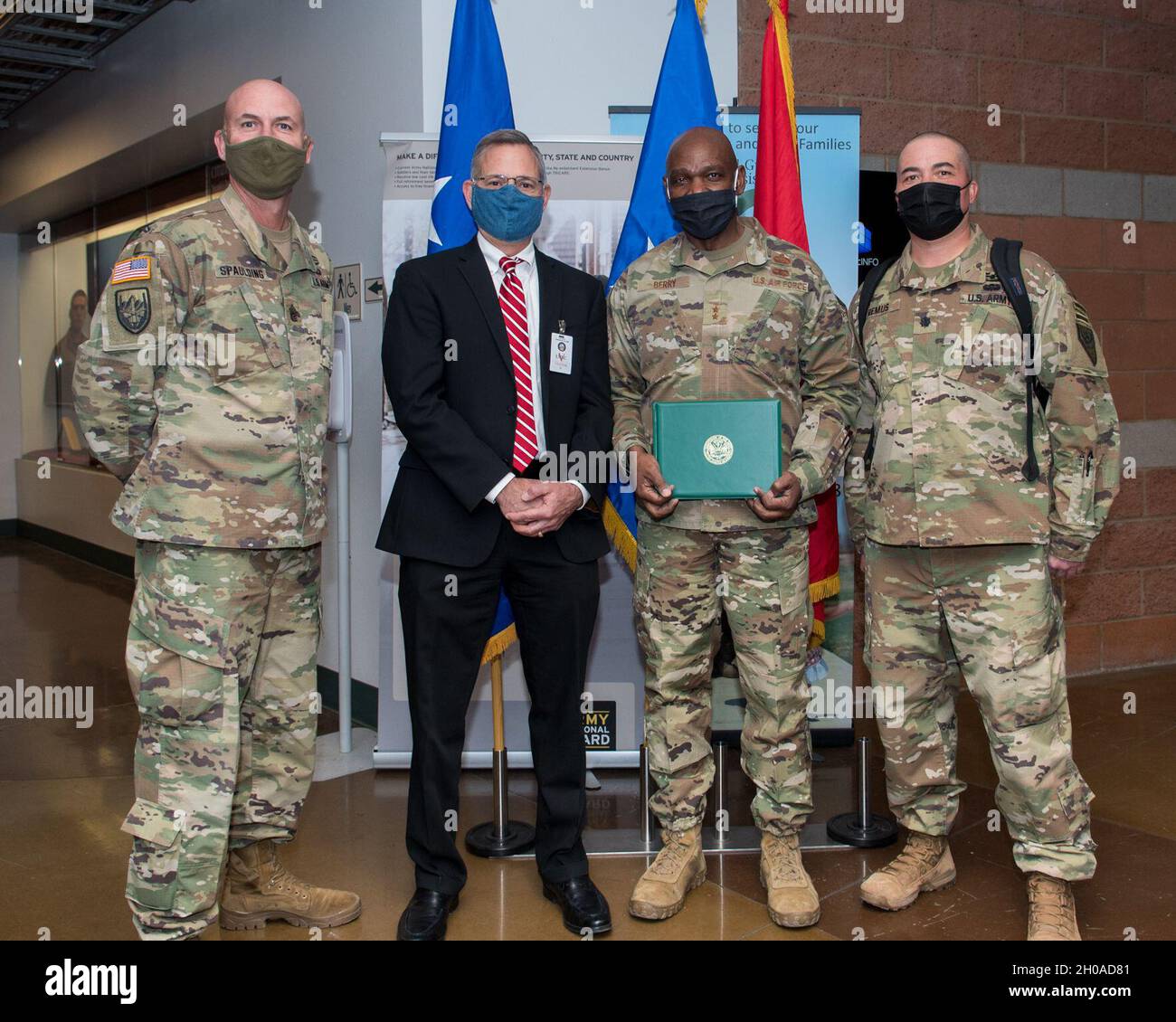 Nevada Adjutant General Major General Ondra Berry, Senior Enlisted ...