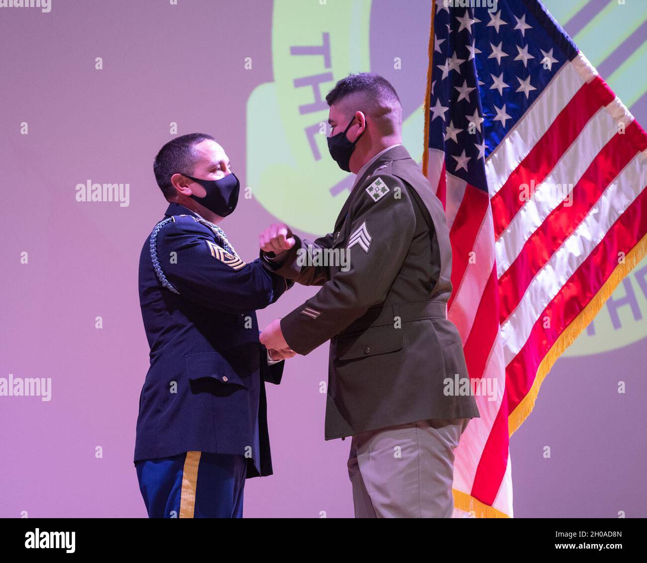 Sgt. Jesus Reyes, right, a combat medic assigned to Headquarters and ...