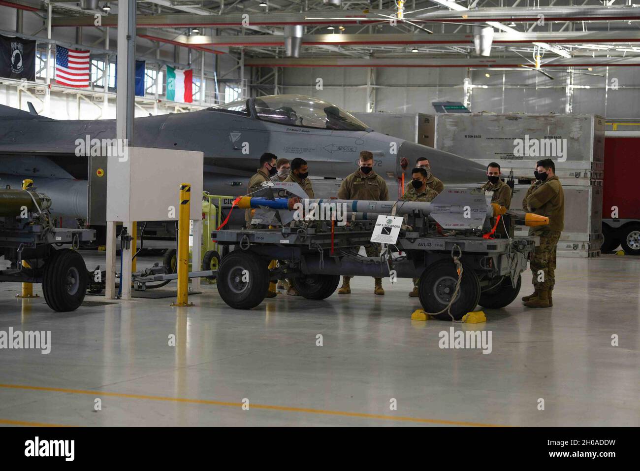 Airmen from the 31st Fighter Wing participate in the first integrated ...
