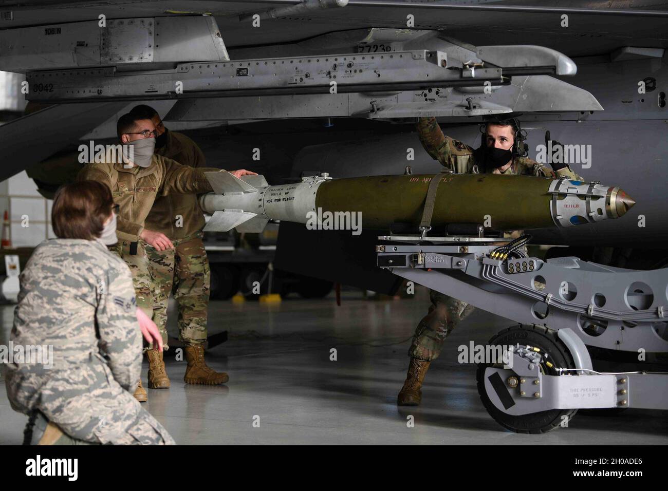 Airmen from the 31st Fighter Wing participate in the first integrated ...