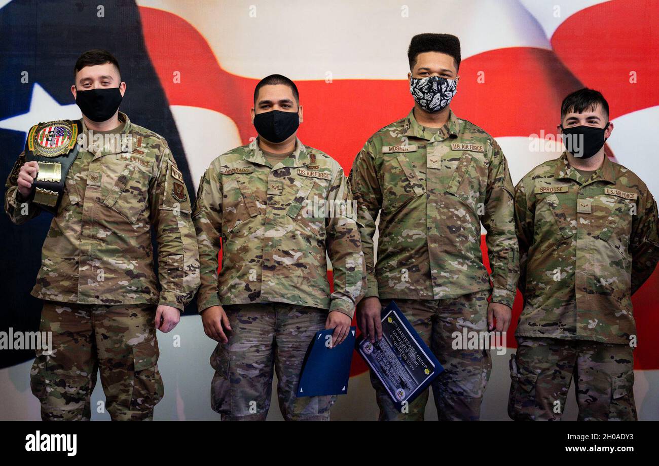Members of the 20th Aircraft Maintenance Unit are awarded the 2nd ...