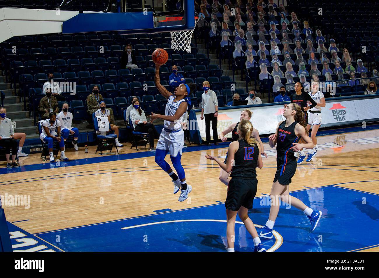 U.S. AIR FORCE ACADEMY, Colo. -- Air Force Falcon guard Briana Autrey ...