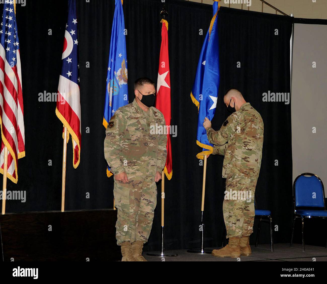 Maj. Gen. James R. Camp (left), Ohio assistant adjutant general for Air ...