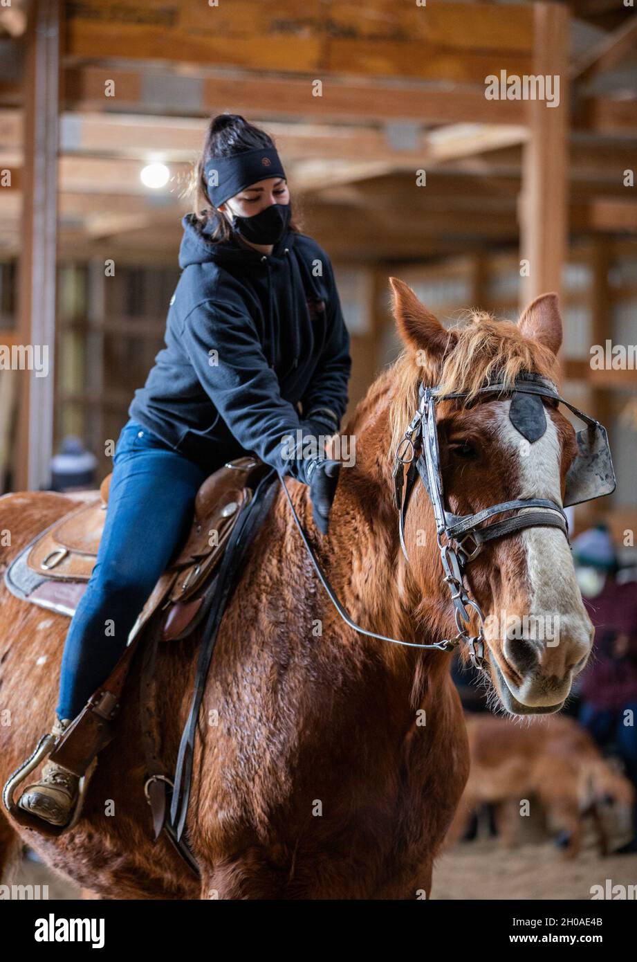 U.S. Army Capt. Meghan Horn, a clinical psychologist with the 98th ...