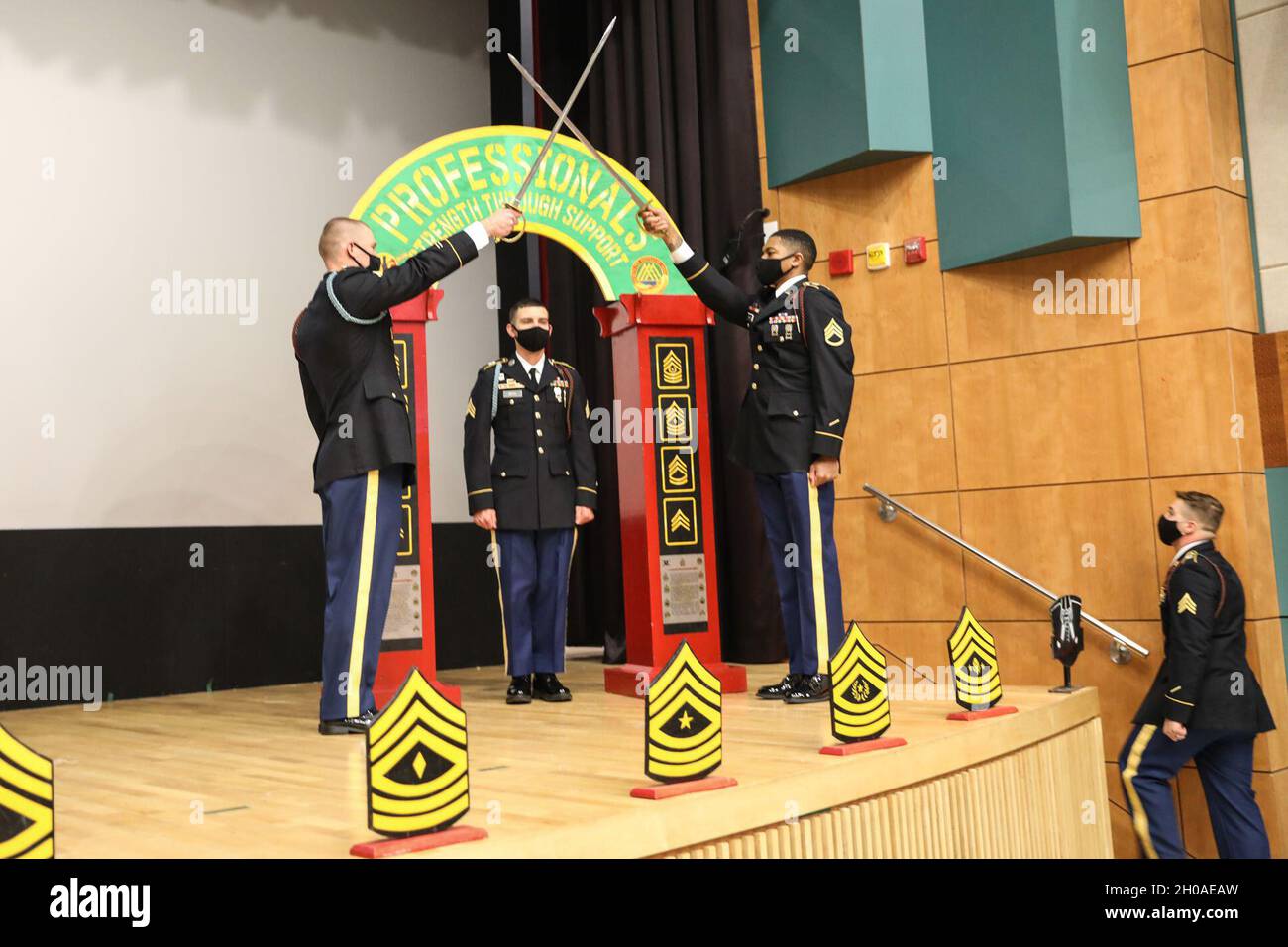 Sgt. Tyler B. Autry (center), 1st Battalion, 64th Armored Regiment, 1st ...