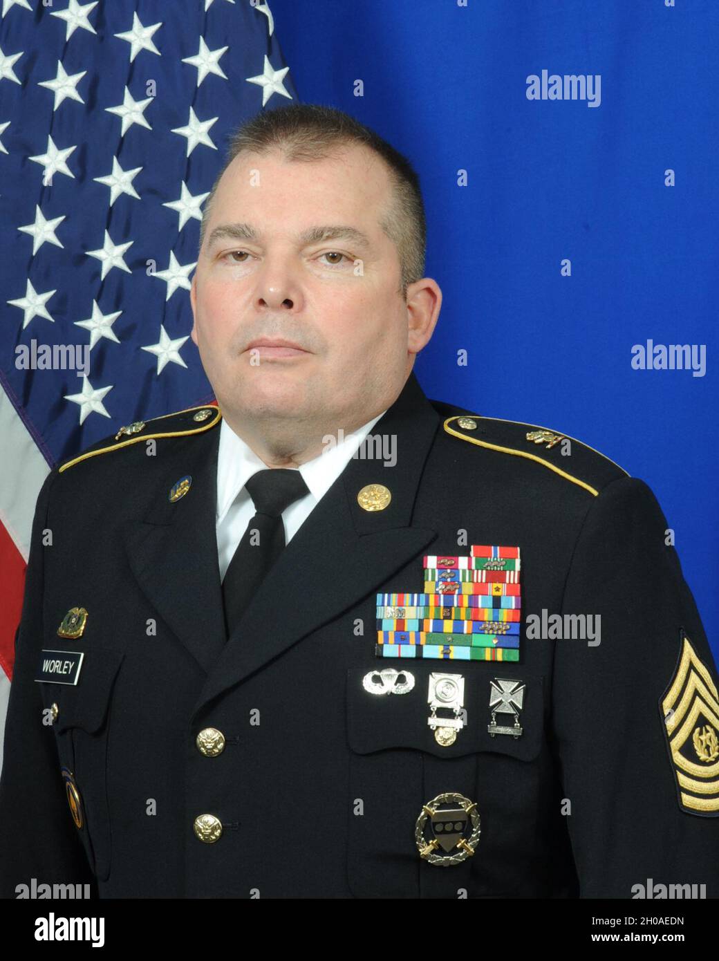 Command Sgt. Maj. Jon B. Worley was recently selected to be the ...