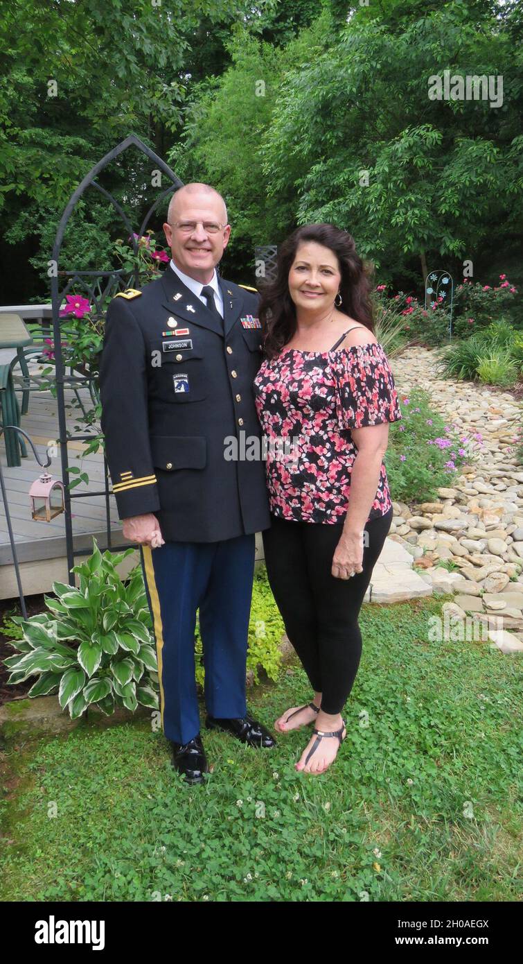 Lt. Col. Randal Johnson and his wife Lisa will spend their retirement ...
