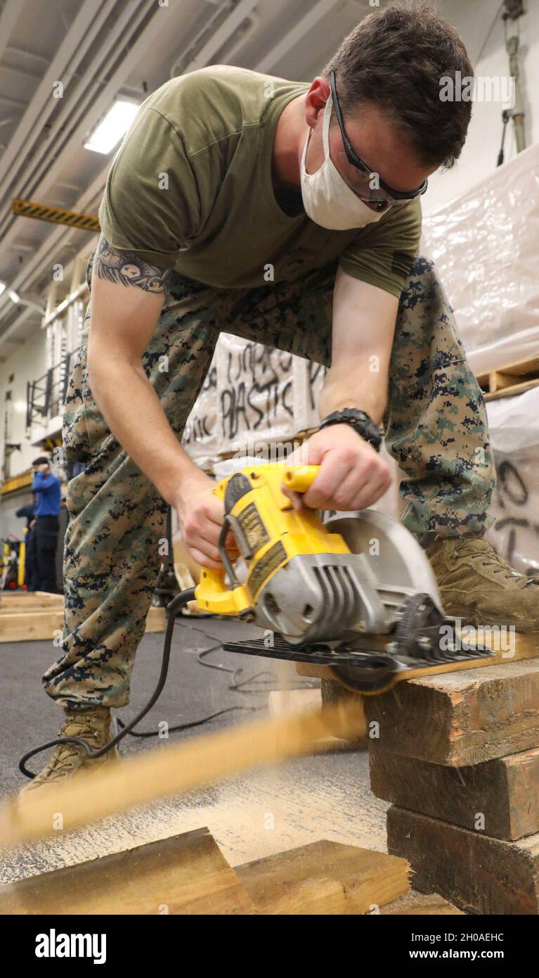 INDIAN OCEAN (Jan. 8, 2021) – U.S. Marine Corps Sgt. Christian Gibbons ...