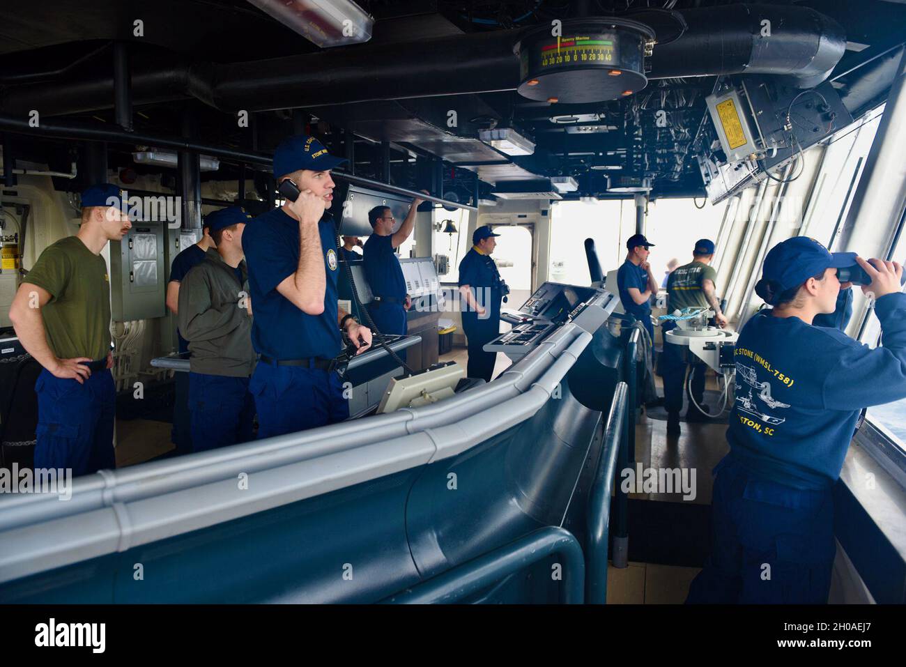 USCGC Stone (WMSL 758) patrols high seas to support Operation Southern ...