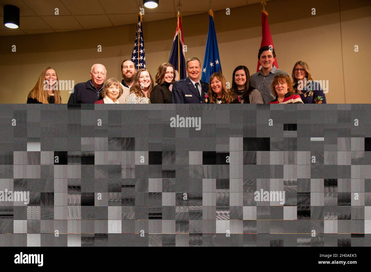 Col. Christopher Smith and his family after his retirement ceremony ...
