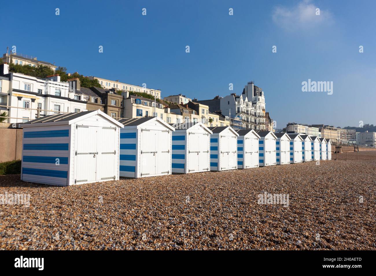 Beach huts, Hastings, East Sussex, uk Stock Photo - Alamy