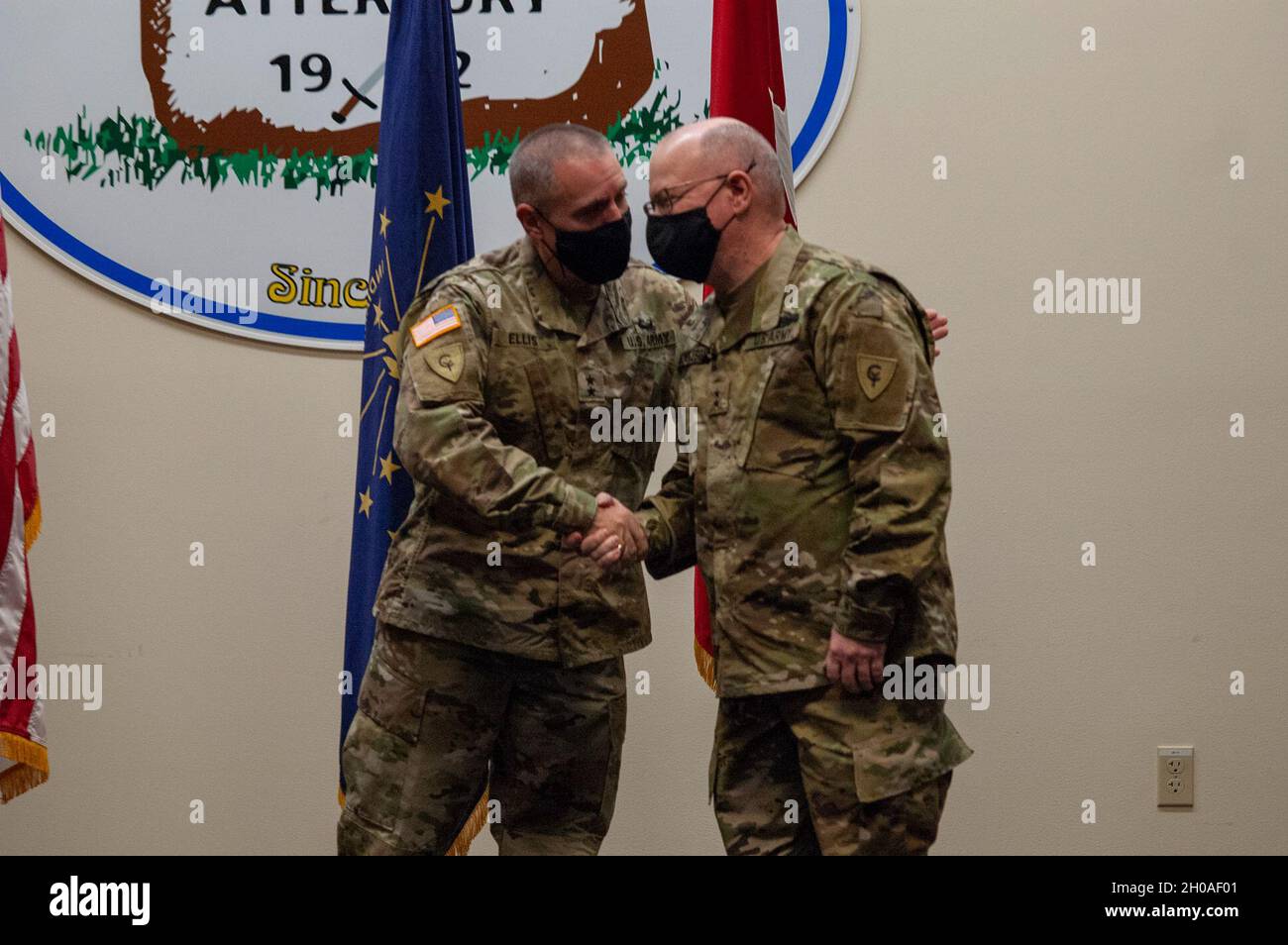 Maj. Gen. Gordon Ellis, 38th Infantry Division commanding general ...