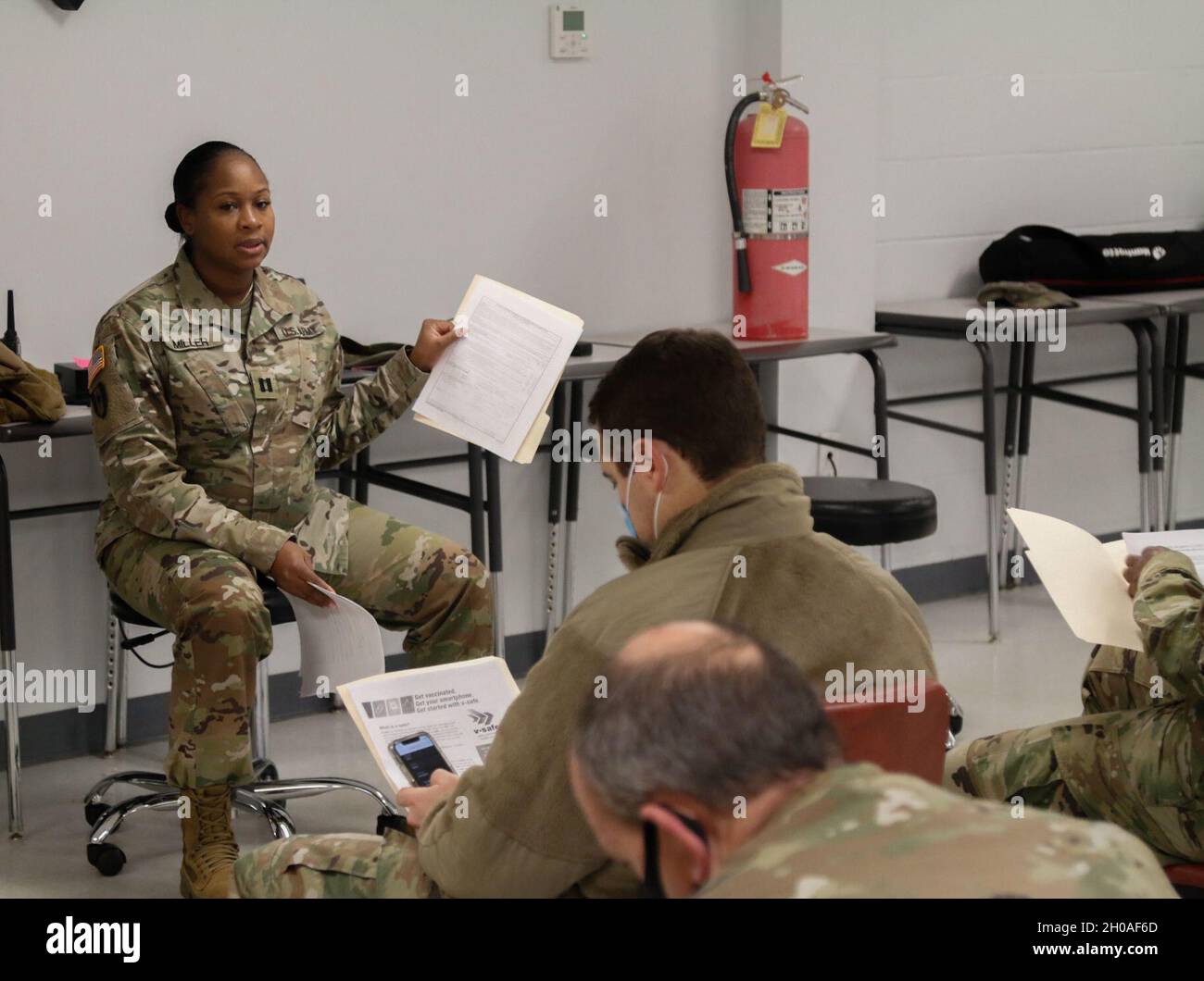 U.S. Army Soldier, Maj. Latonya Hicks, the commander of the Marietta ...