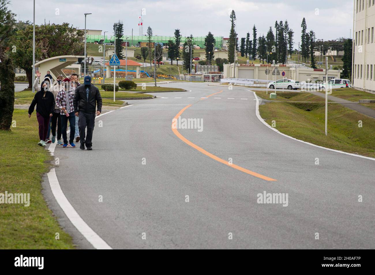 Volunteers with the Single Marines Program (SMP) conduct an Uruma City ...