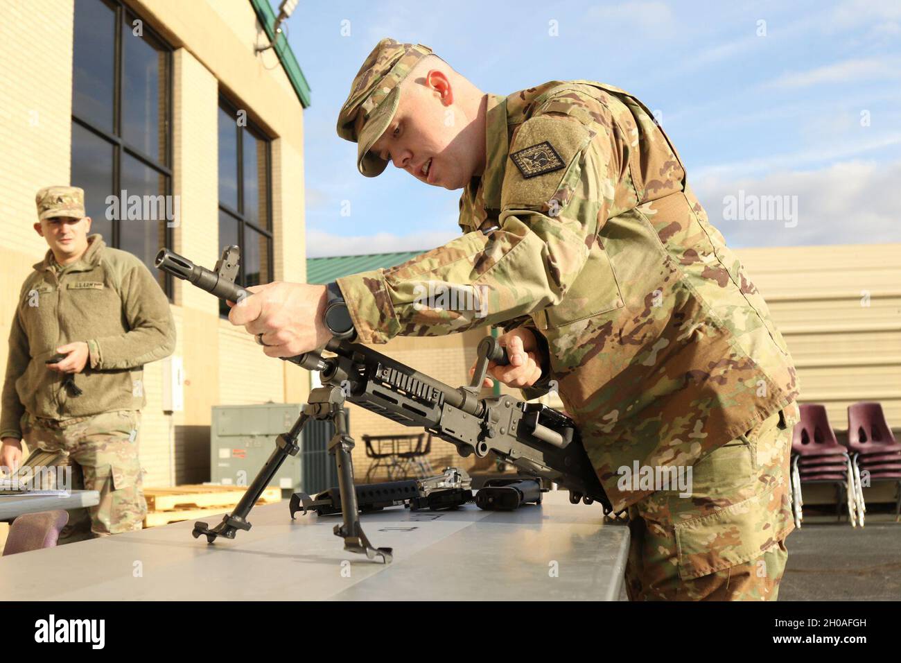Sgt. Joshua Grimsley, assigned to the 875th Engineer Battalion, 871st ...