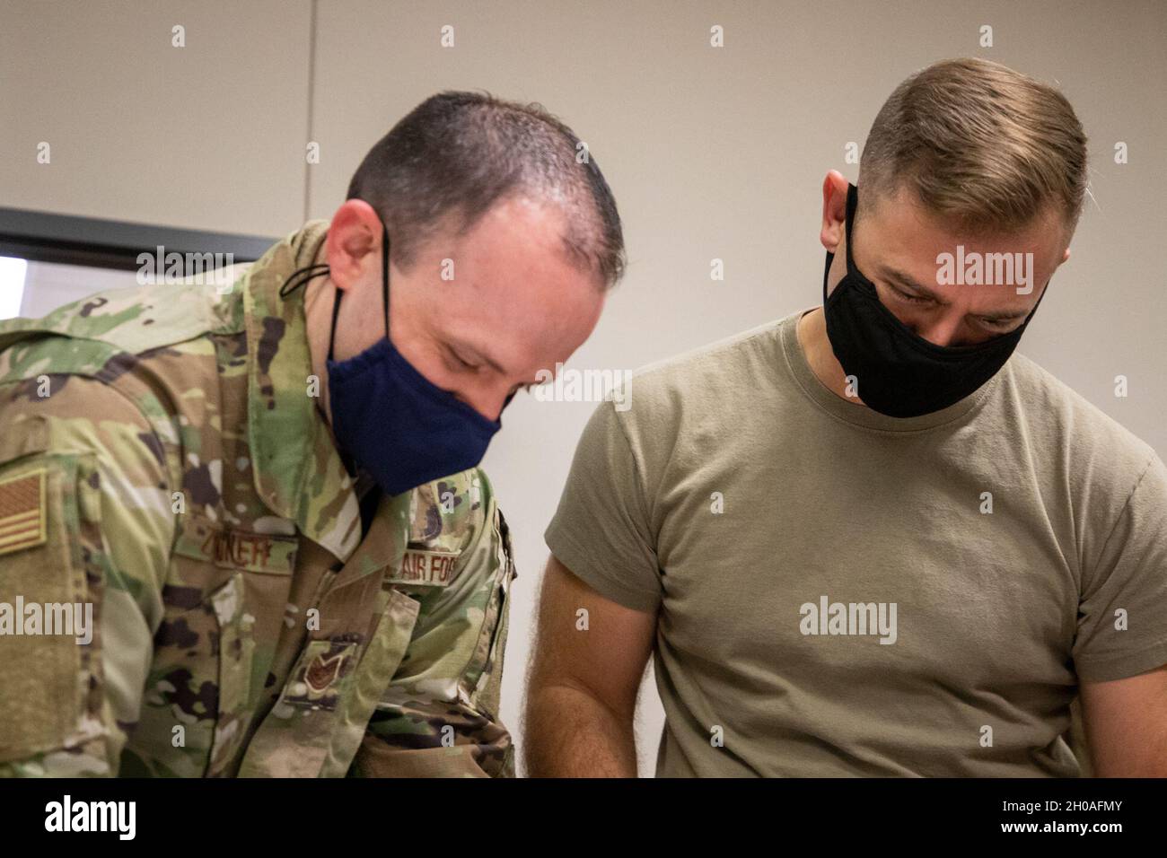 Tech. Sgt. Jonathon Zgainer, (left), medic, Chemical, Biological ...