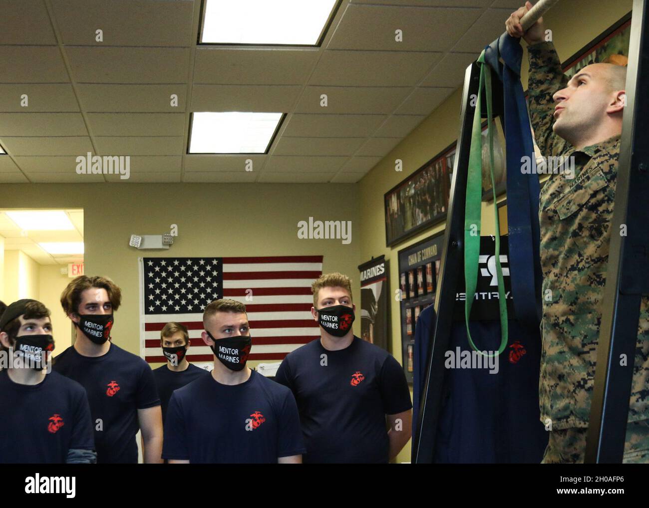 U.S. Marine Gunnery Sgt. Samir Awadallah Jr, right, staff ...