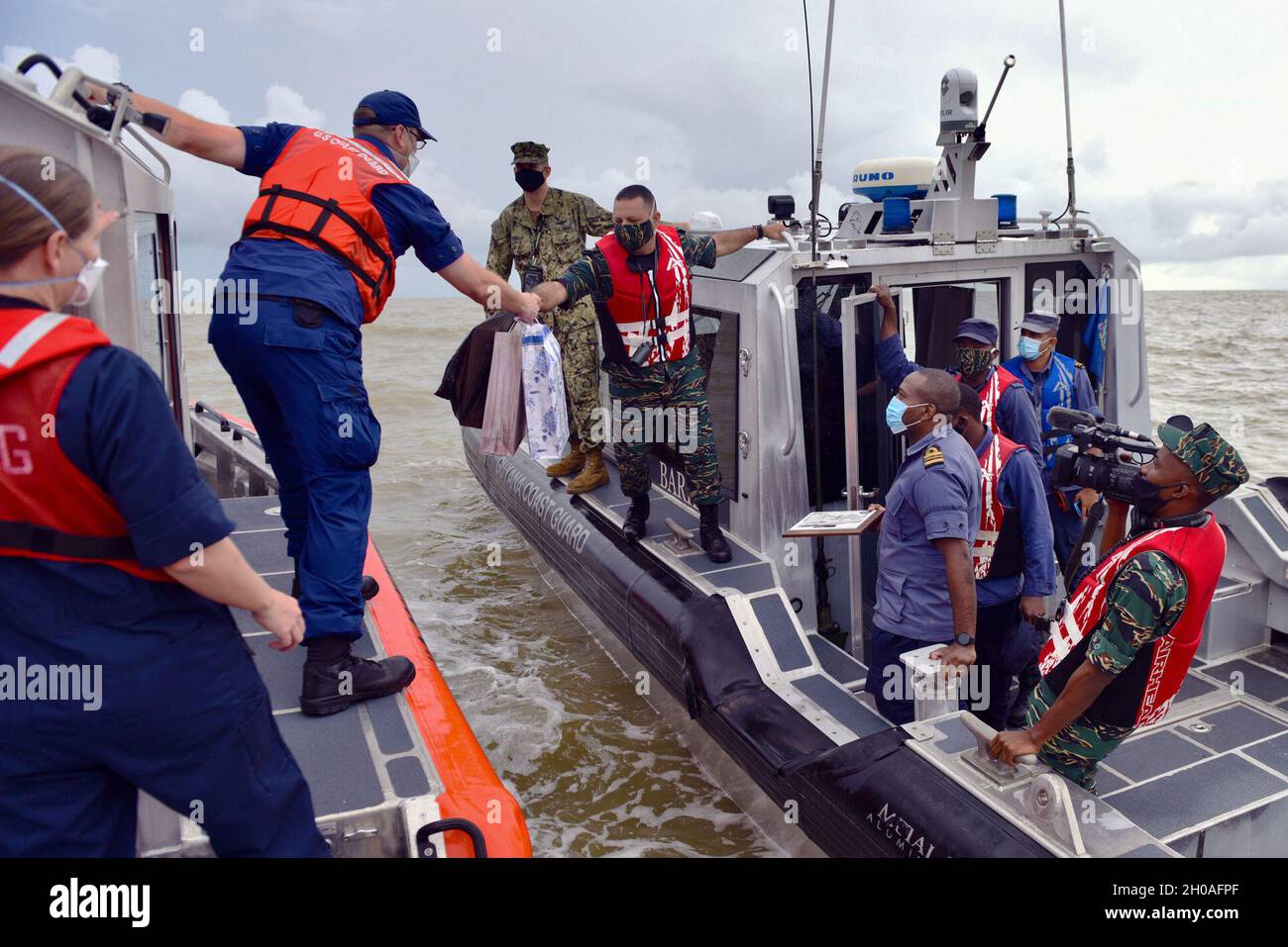U.S. Coast Guard Lt. Cmdr. Jason McCarthey, operations officer of the ...