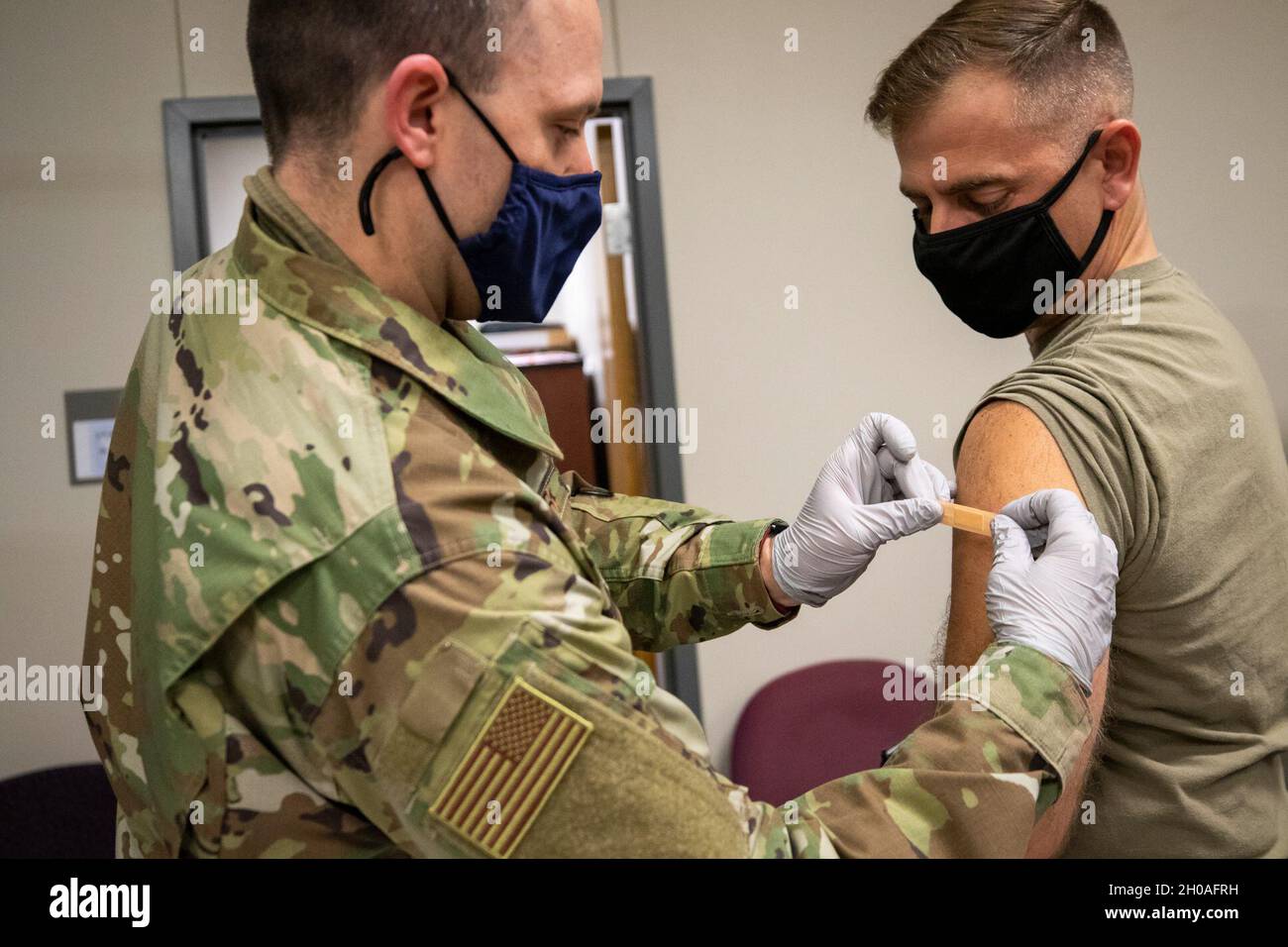 Tech. Sgt. Jonathon Zgainer, (left), medic, Chemical, Biological ...
