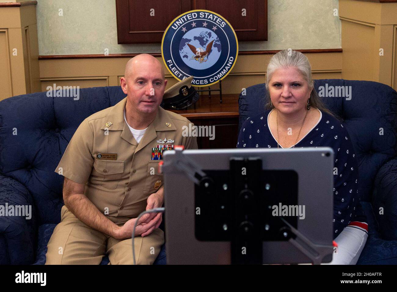 210109-N-JU894-0019 NORFOLK (Jan. 9, 2021) Fleet Master Chief Rick O ...