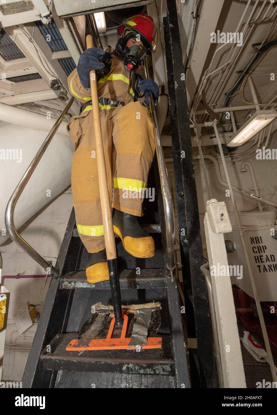 PACIFIC OCEAN (Jan. 9, 2021) U.S. Navy Damage Controlman Fireman ...