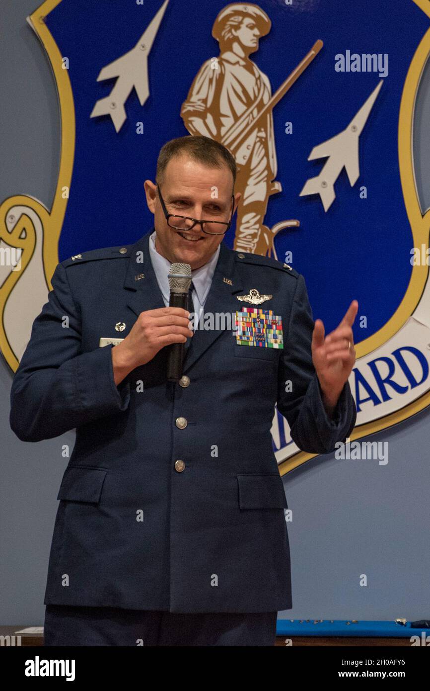 U.S. Air National Guard Col. Lance Kollstedt, commander of the 121st ...