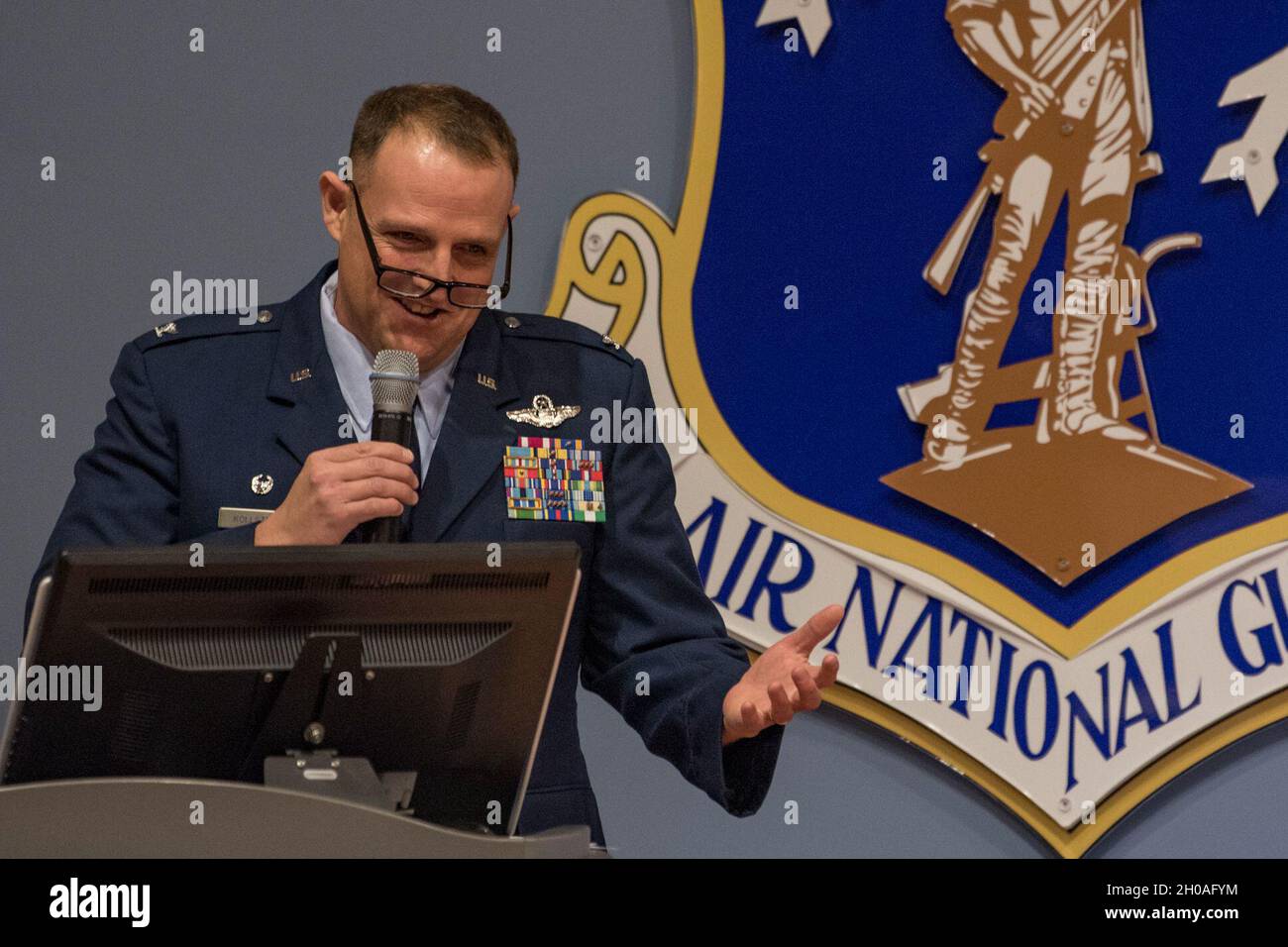 U.S. Air National Guard Col. Lance Kollstedt, commander of the 121st ...